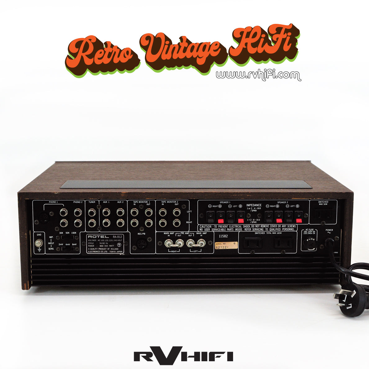 Rotel RA-812 Stereo Integrated Amplifier & RT-824 AM/FM Tuner – RV HI FI