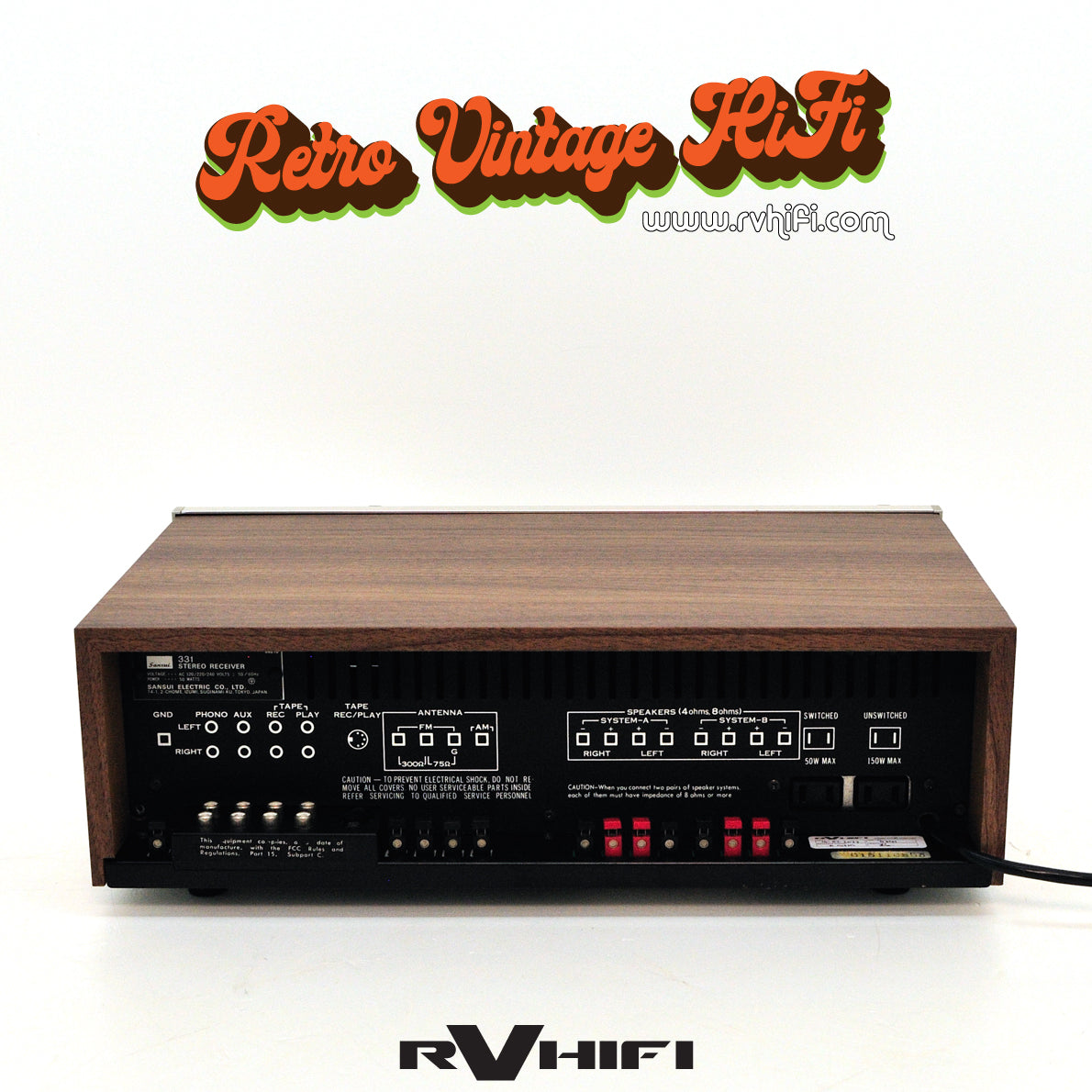 Buy Sansui 331 AM/FM Stereo Receiver Online in Australia | RV HIFI